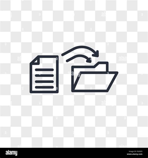 Data Migration Vector Icon Isolated On Transparent Background Data Migration Logo Concept Stock