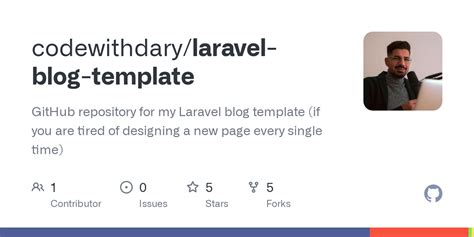 Github Codewithdarylaravel Blog Template Github Repository For My