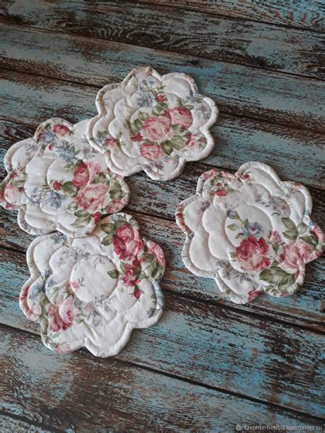 Подставки под чашку в стиле шебби шик в интернет магазине на Ярмарке Мастеров Салфетки Москва