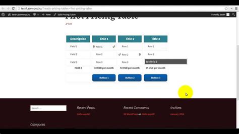 WordPress Responsive Table Plugin 2017 Cabinets Matttroy