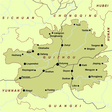Guizhou China Map