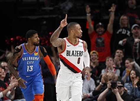 Damian Lillard Trail Blazers Take Game 1 Vs The Thunder Inquirer Sports