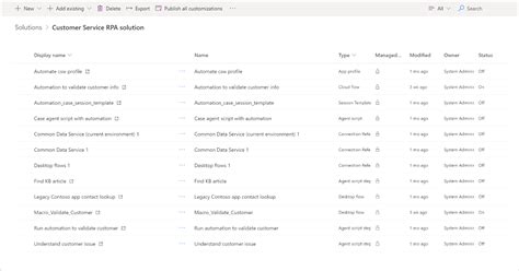 Dynamics Customer Service에서 RPA 사용 Power Automate Microsoft Learn