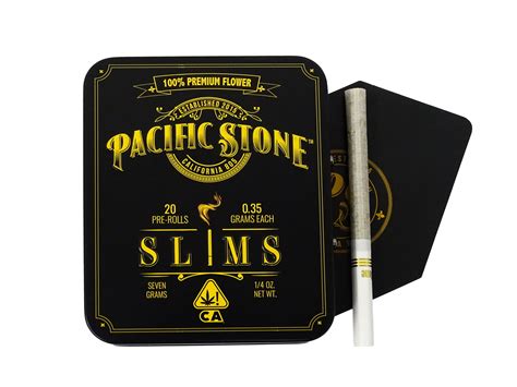 Pacific Stone Prerolls Flower Only Slims 20 Per Pack 0 35g Per