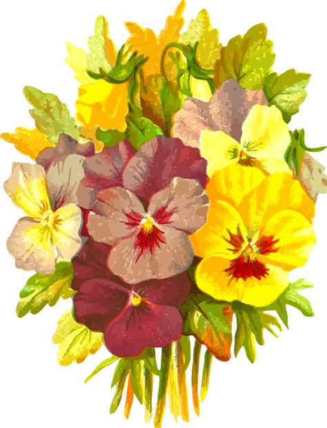 Download Painted Flowers Vector Image Svg Freepngimg