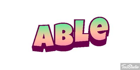 Able Word Animated  Logo Designs