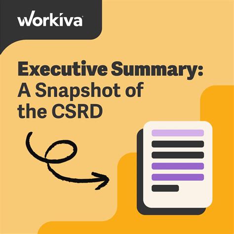 Executive Summary A Snapshot Of The Csrd Workiva Executive Summary A Snapshot Of The Csrd Workiva