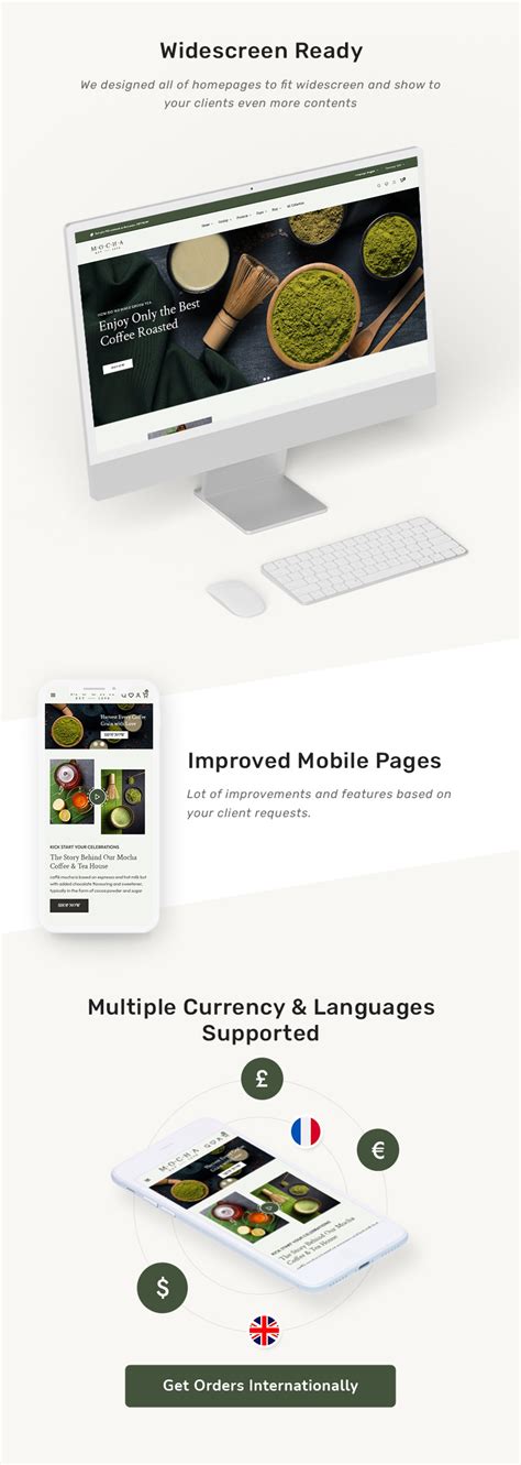 Mocha Organic Green Tea And Coffee Store Woocommerce Theme