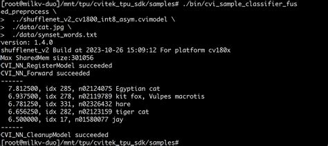 基于 Shufflenetv2 的图像分类 Milk V