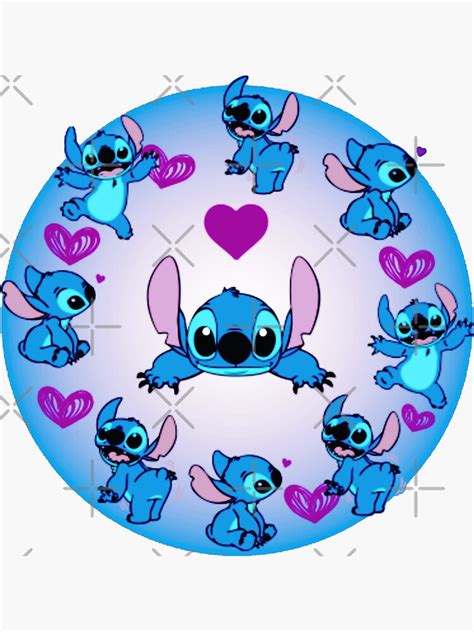 Cute Stitch Sticker For Sale By Pygeek Redbubble
