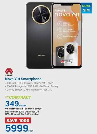 Huawei Nova Y Smartphone Offer At Incredible Connection