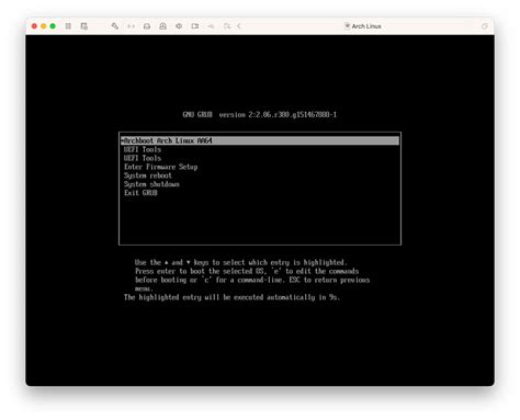 arch linux arm on an m1 mac with vmware fusion infinite script