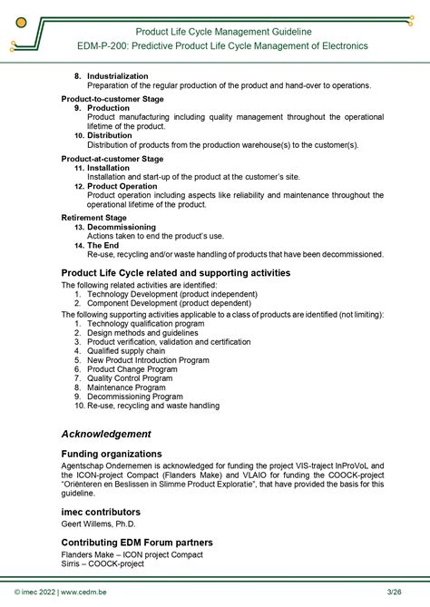 Predictive Product Life Cycle Management Of Electronics A White Box Approach” Edm Forum