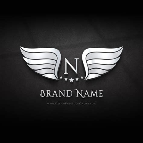 Create Wings Logo Design Using Free 5 Stars Logo Maker
