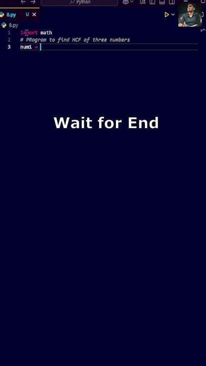 Program To Find Hcfpython Pythonprogramming Pythoncoding Pythonforbeginners Webdesign Youtube
