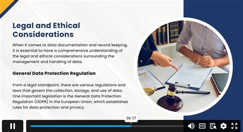 Record Keeping And Data Documentation Course