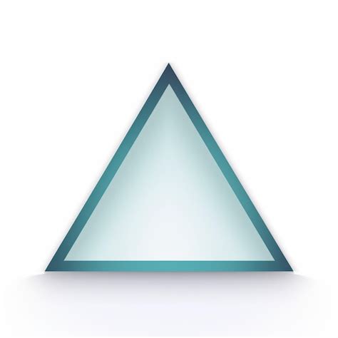 Premium Photo Luminous Triangular Icon On White Background A Minimalist Expression Of Depth