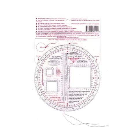 Military Round Protractor