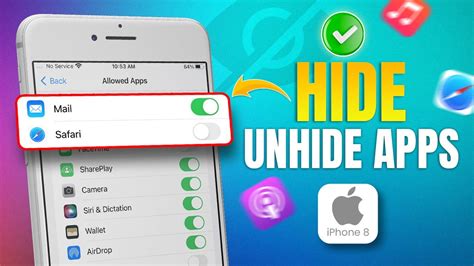 How To Hide Unhide Apps On Iphone 8 Plus Hide Apps On Iphone Youtube