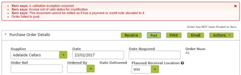 Vinsight Documentation Posting Sales To Xero Vinsight Documentation