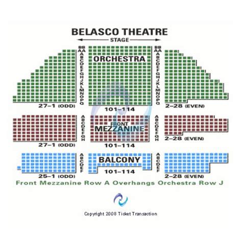 Belasco Theatre Tickets Seating Charts And Schedule In New York Ny At