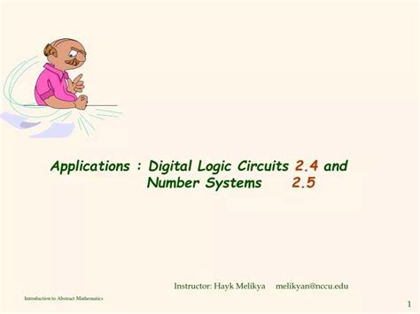 Ppt Applications Digital Logic Circuits 24 And Number Systems 25