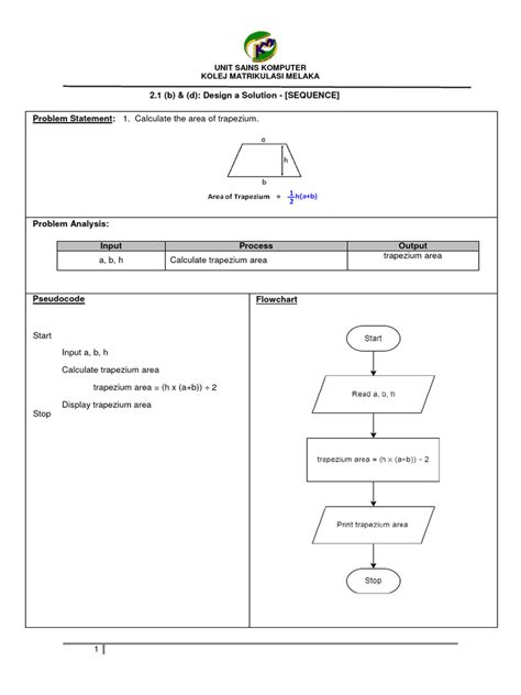 2 1 B And D Tutorial Question Design A Solution Answer Scheme Pdf Fahrenheit Prices