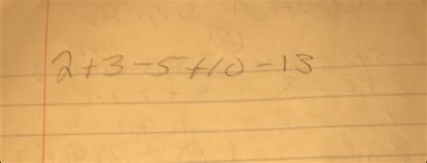 Solved 2 3 5 10 13 Math
