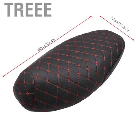 Treee หนังเทียมกันแดดแบตเตอรี่ไฟฟ้ารถจักรยานยนต์เบาะรองนั่งสำหรับ Shopee Thailand