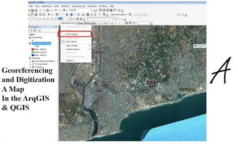 Do Georeferencing And Digitization Using Arcgis And Gis
