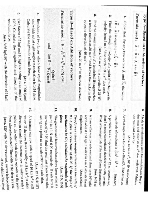 Vector Questions Pdf