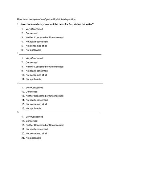 Free Likert Scale Template