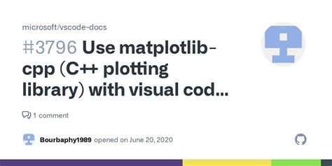 Use Matplotlib Cpp C Plotting Library With Visual Code 2019 · Issue 3796 · Microsoftvscode