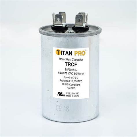 General 30572 Oval Motor Run Capacitor10 Microfarad Rating370