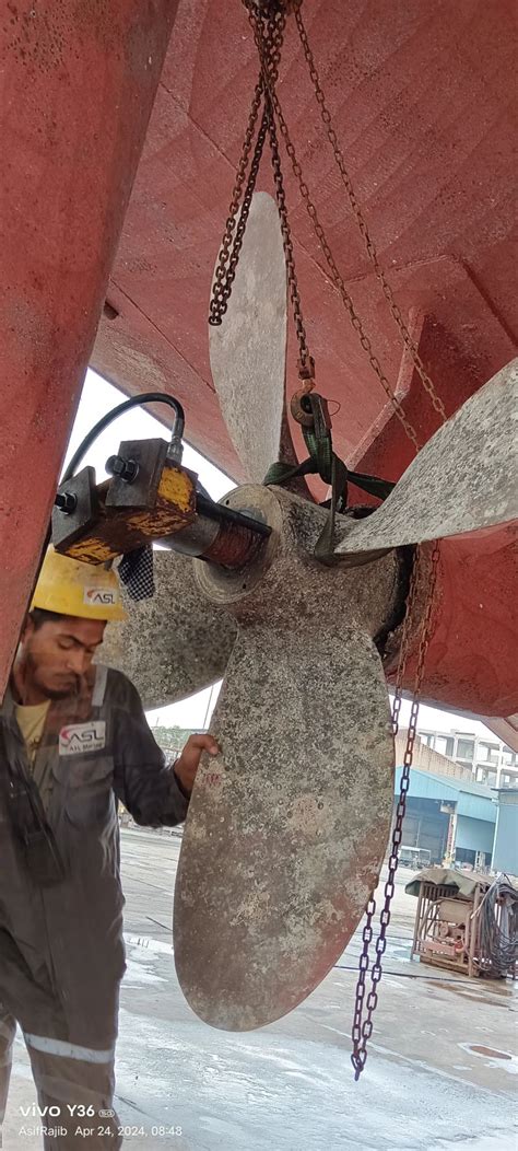Asif Rajib On Linkedin Ship Name Elite Tanker Now Wee Remove Rudder Blades And Propeller Shaft
