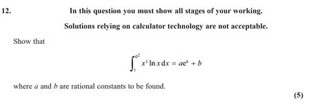 A Level Edexcel Maths Pure Modelling With Functions In This Question
