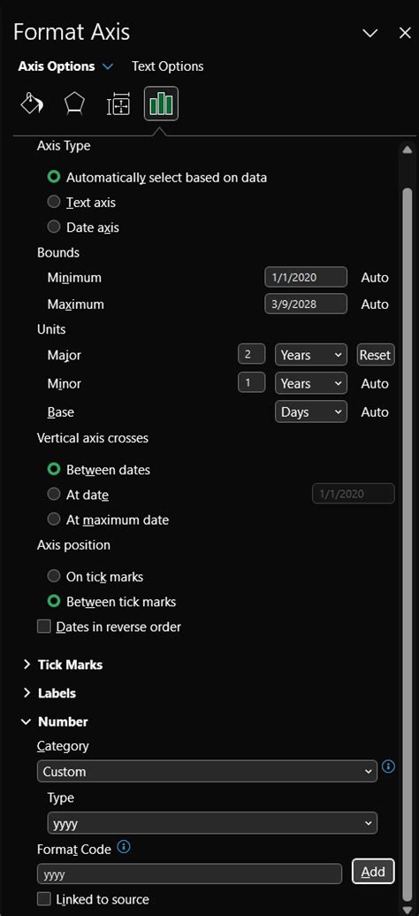Unable To Format Date Axes On Excel Stack Overflow