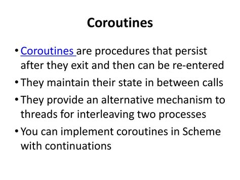 Continuations In Scheme Ppt Download