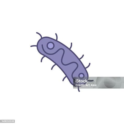 예르시니아 페스티스 아이콘입니다 고품질 컬러 벡터 일러스트레이션 컷아웃에 대한 스톡 벡터 아트 및 기타 이미지 컷아웃 흑사병균 그람 염색 Istock