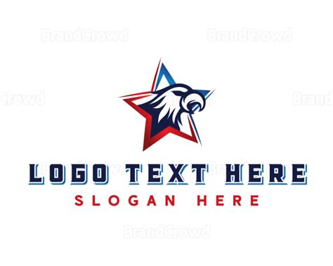 Patriotic Eagle Star Logo Brandcrowd Logo Maker