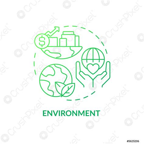 Environment Green Gradient Concept Icon Stock Vector 5625206 Crushpixel
