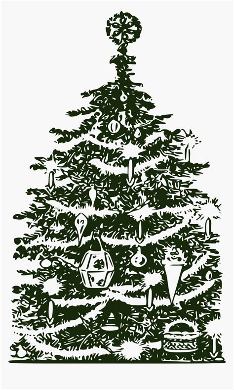 Vintage Christmas Clip Art Black And White