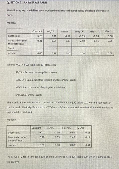 A Likelihood Ratio LR Test Is Calculated To Compare Chegg