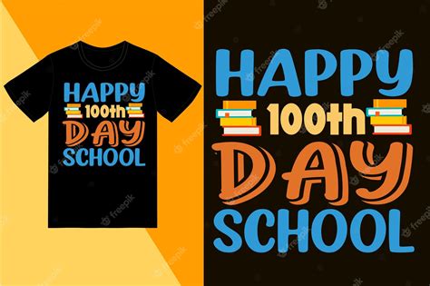 Premium Vector Happy 100th Day Of School