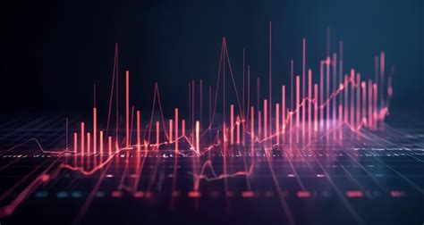 Premium Photo Dynamic Financial Data Visualization