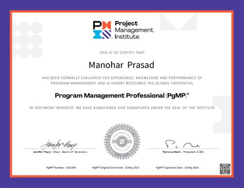 My Pgmp Certification Journey From Application To Success On The First