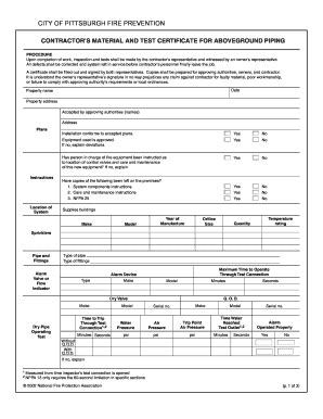 Fillable Online Apps Pittsburghpa Above Ground Certificate Apps Pittsburghpa Fax Email Print