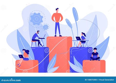 Hierarchical Organization Concept Icon Vector Illustration 211673898