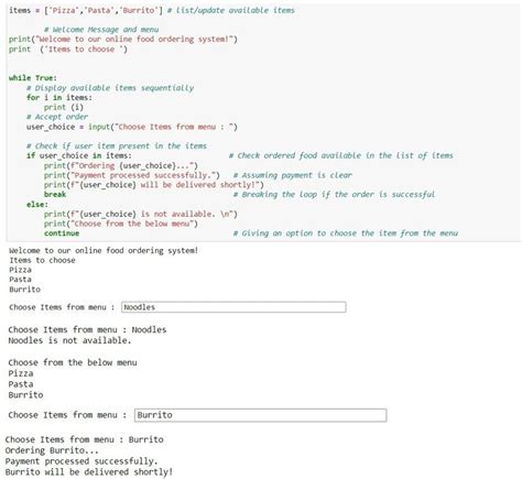 how to create a python script for pizza ordering sandeep shukla