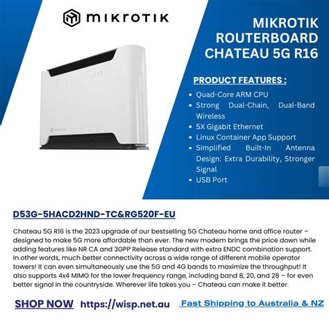 Mikrotik Chateau5g Nextgeninternet Techinnovation Sydney Sydneyaustralia Australia Wisp